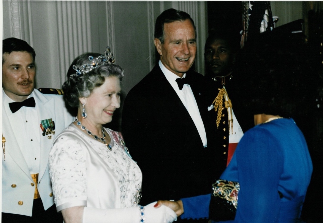 Formal Diplomatic Receiving Line with the Queen 1990